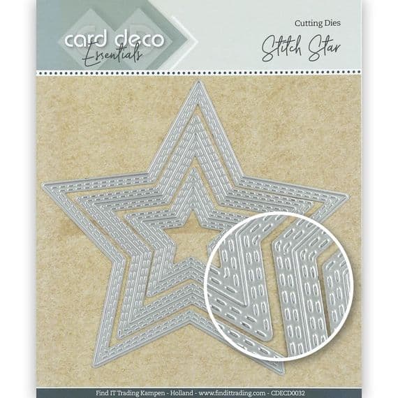 Stitch Star Cutting Dies Card Deco Essentials By Find It CDECD0032 ...