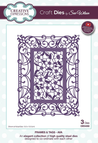 Ava Frames and Tags Collection Die By Sue Wilson Creative Expressions ...