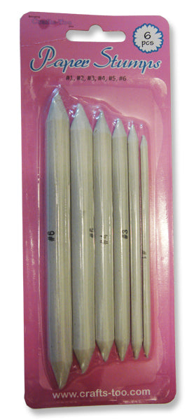Paper Stumps Sizes 1-6 Pencil Blnding Tool 6Pk By Crafts Too CT21136 ...