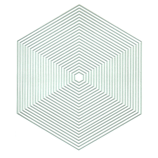 Hexagons Nesting Dies Large 23pcs. By Presscut from Crafts Too PCD212 ...