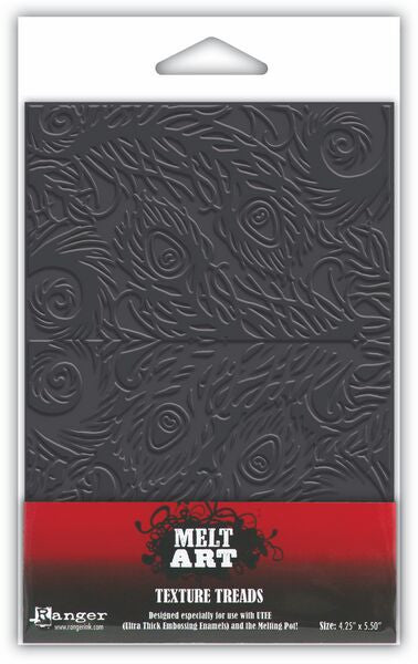 Melt Art Texture Treads Fancy Feathers By Ranger – Thats Really Crafty